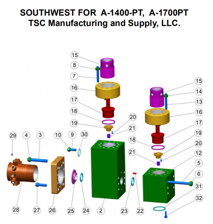 LEWCO-W2215 Cameron Mud Pump, 14P220 mud pump, 12P160 mud pump, A-850PT ...
